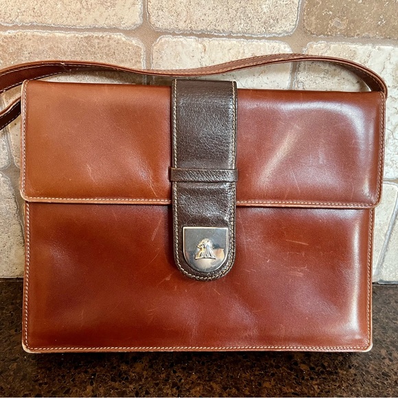 Mark Cross | Bags | Mark Cross Vintage Crossbody Bag In Saddle Brown ...